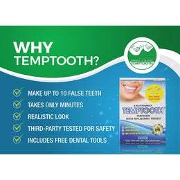 Temporary Tooth Replacement Kit | 100% Money-Back Guarantee | Temptooth